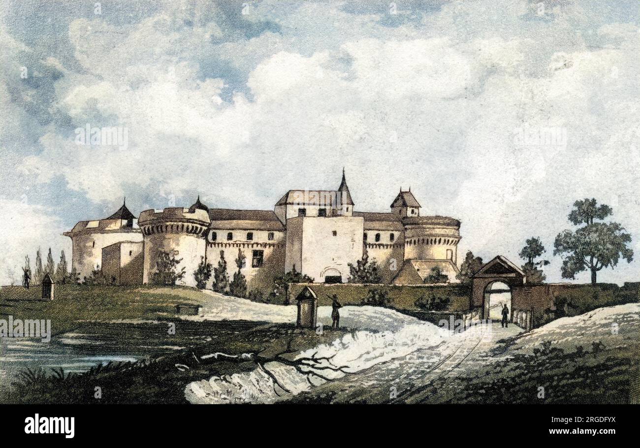 The fortress of Ham, in Picardie, where Napoleon Bonaparte was ...