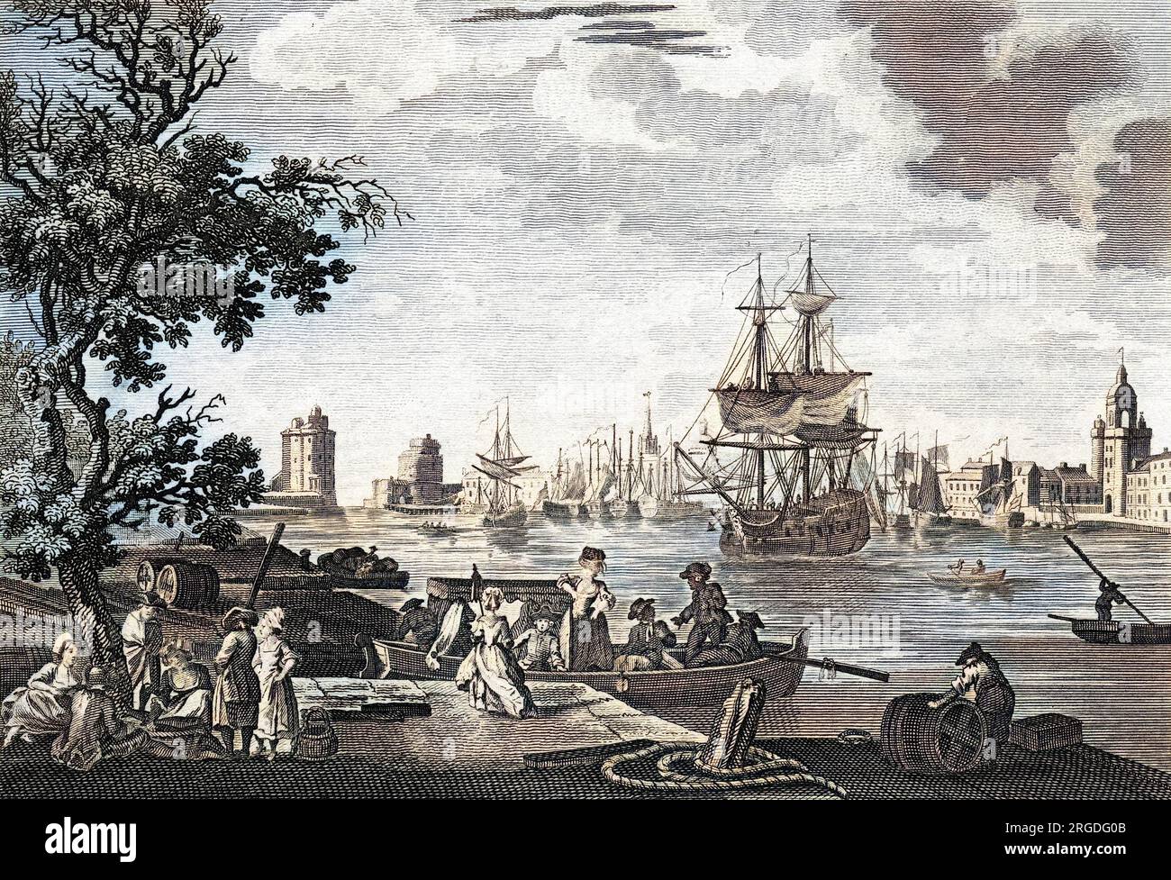 18th century view port hi-res stock photography and images - Alamy