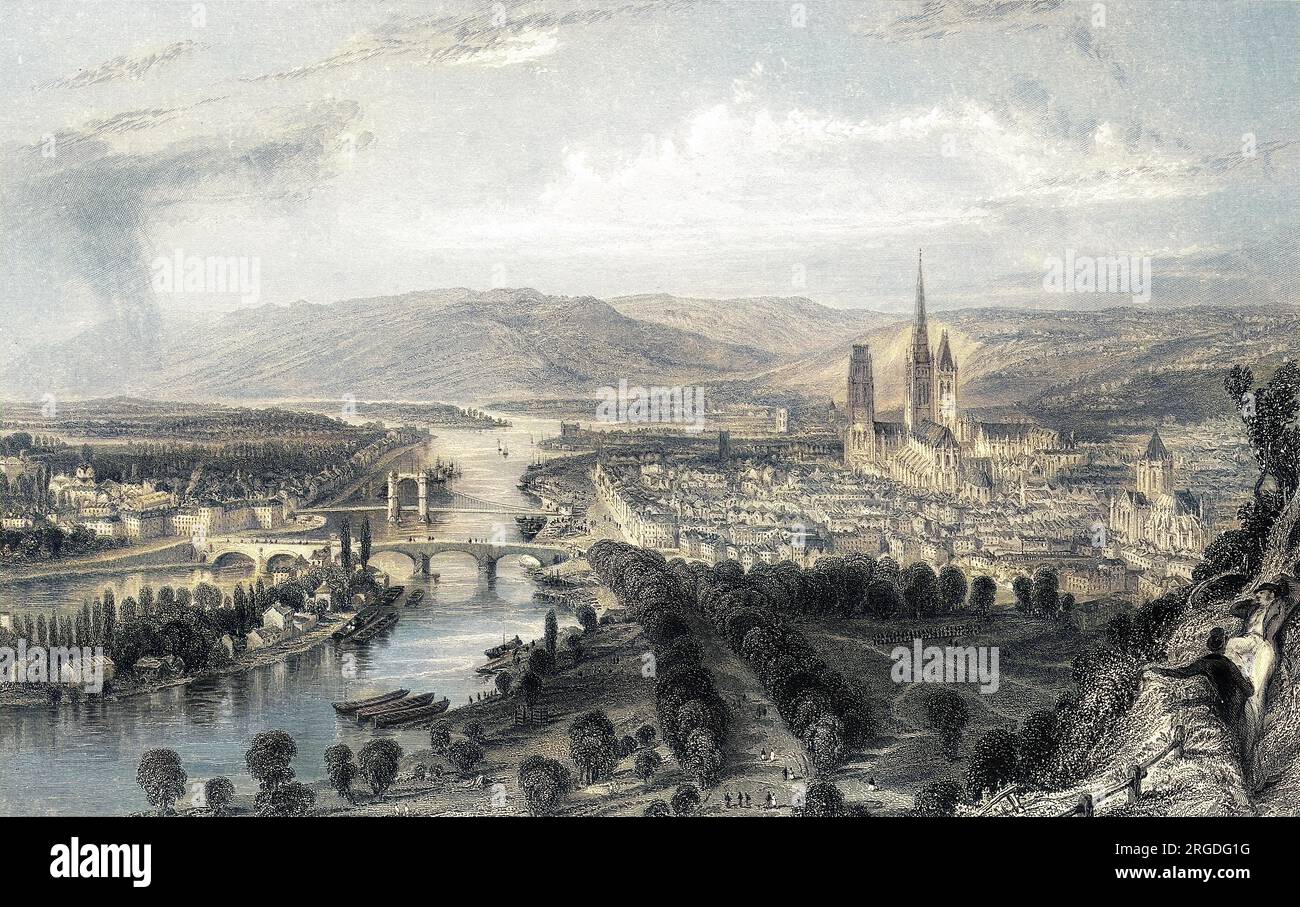 View rouen seine river hi-res stock photography and images - Alamy