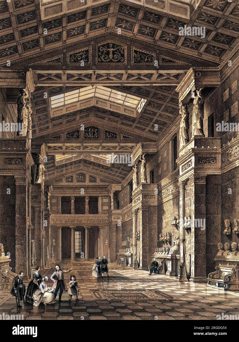 Interior of the Valhalla, on the Danube Stock Photo - Alamy