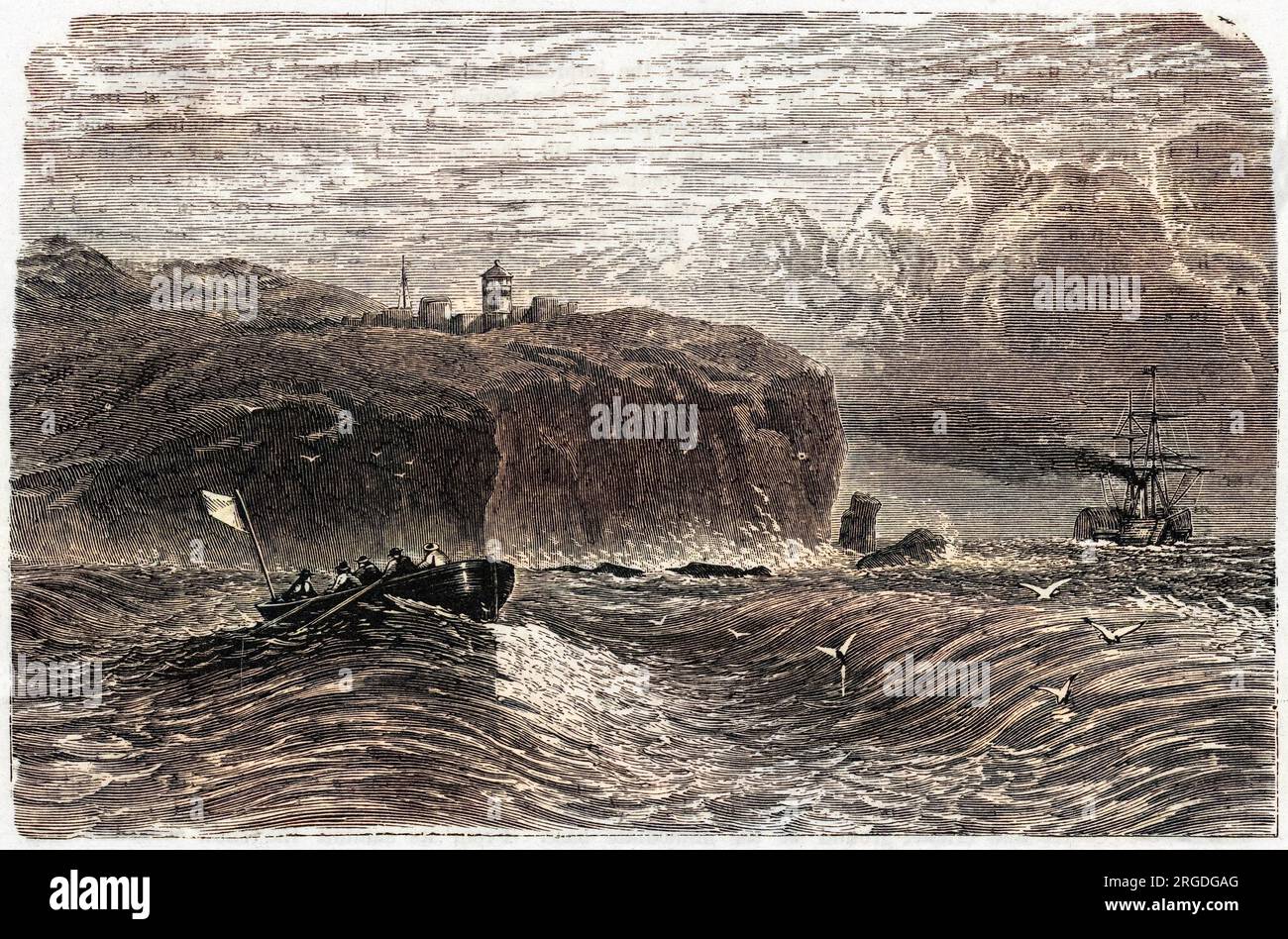 The southeastern point of Newfoundland, facing into the Atlantic Stock ...