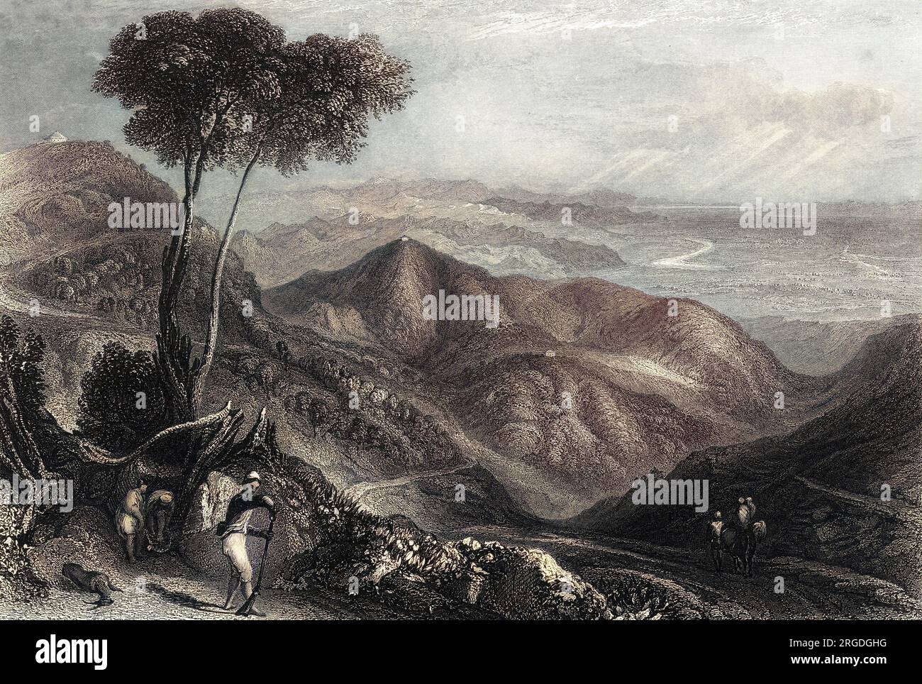 The valley of the Dhoon Stock Photo - Alamy