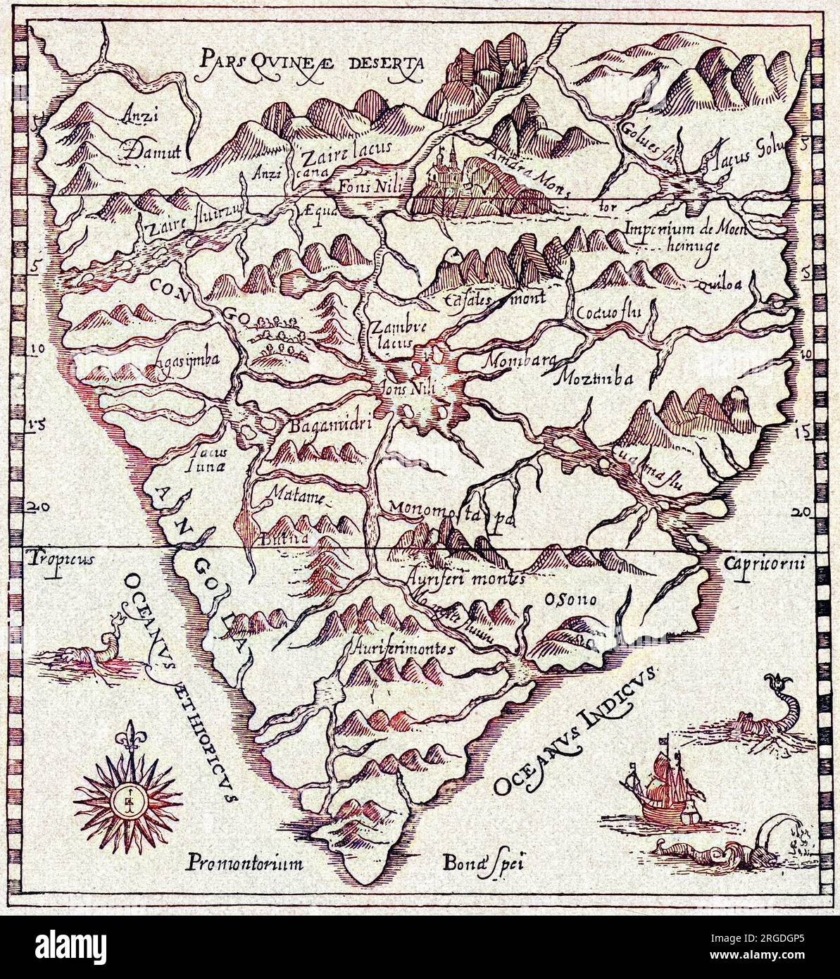 16th century africa map hi-res stock photography and images - Alamy