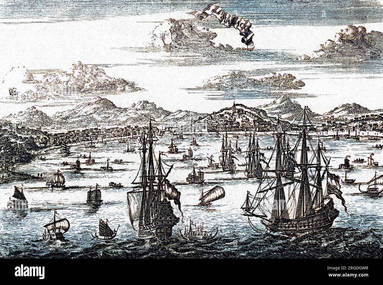 The harbour, filled with Dutch trading vessels Stock Photo - Alamy