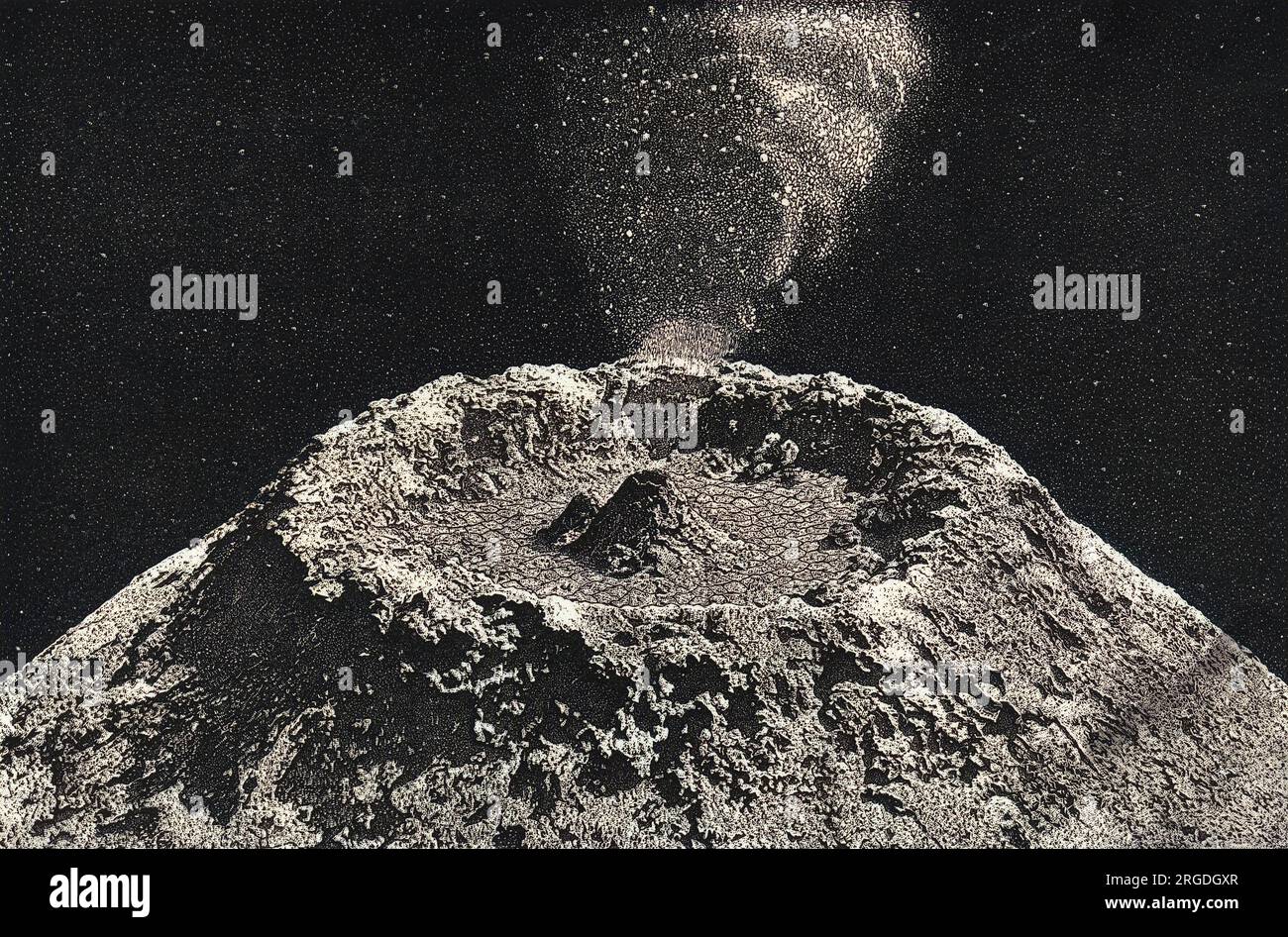 A lunar volcano Stock Photo - Alamy