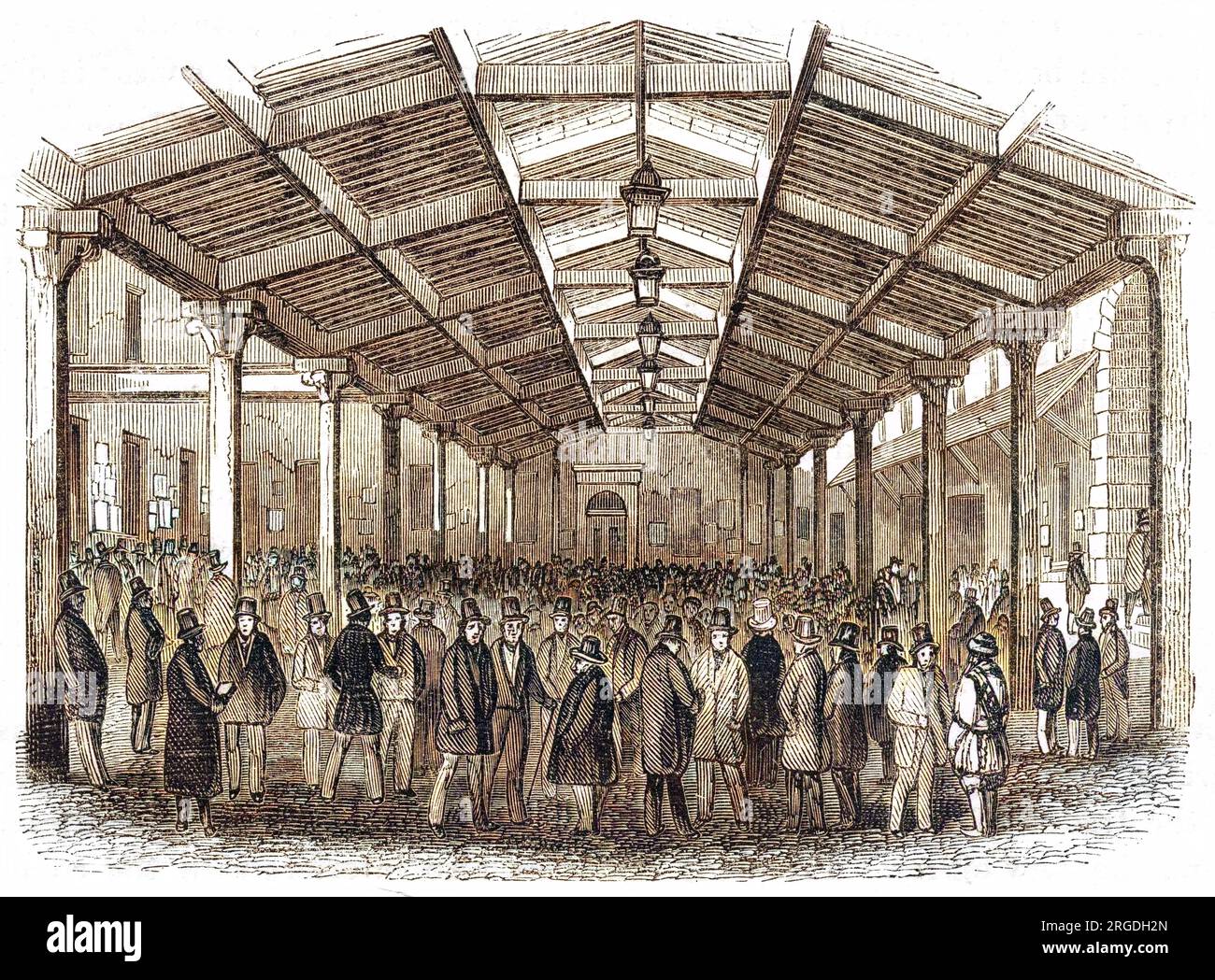 Interior of the Excise Office Exchange Stock Photo - Alamy