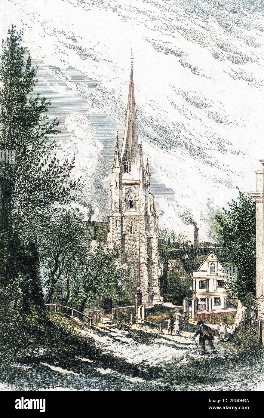 St Mary's Church, off Croom's Hill Stock Photo - Alamy