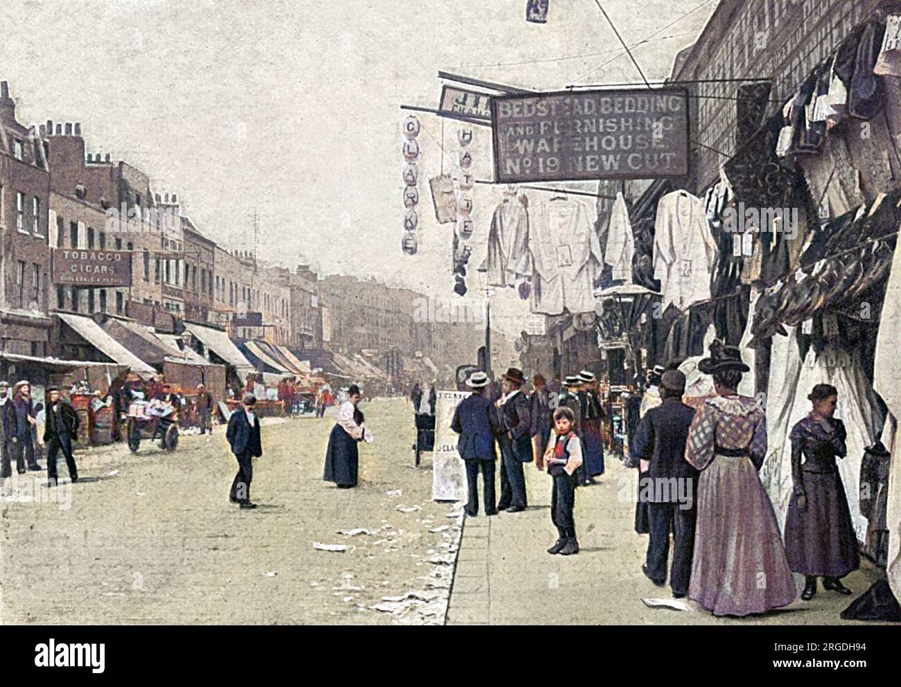 Street market in the New Cut, Waterloo, south London Stock Photo - Alamy