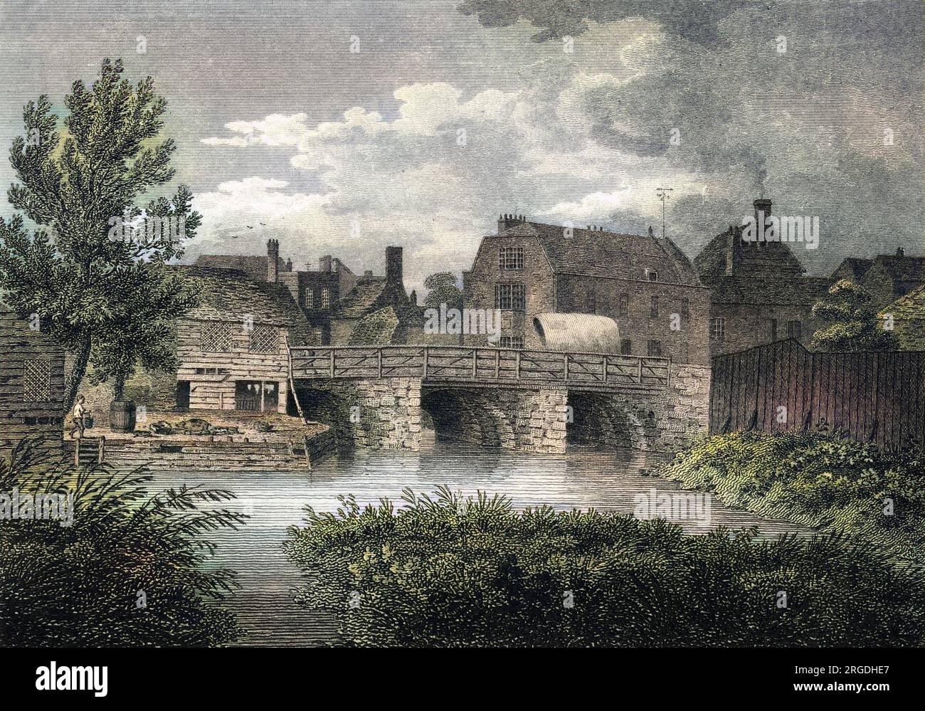 The old bridge at Stratford- le-Bow (Chaucer called it Stratford-atte ...