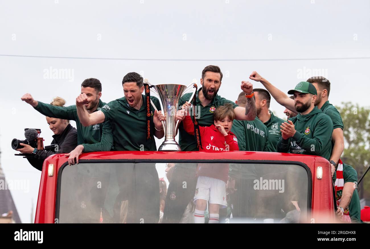 Wrexham FC Victory Parade May 2nd 2023 Stock Photo - Alamy