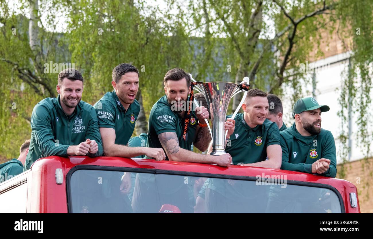 Wrexham victory parade hi-res stock photography and images - Alamy