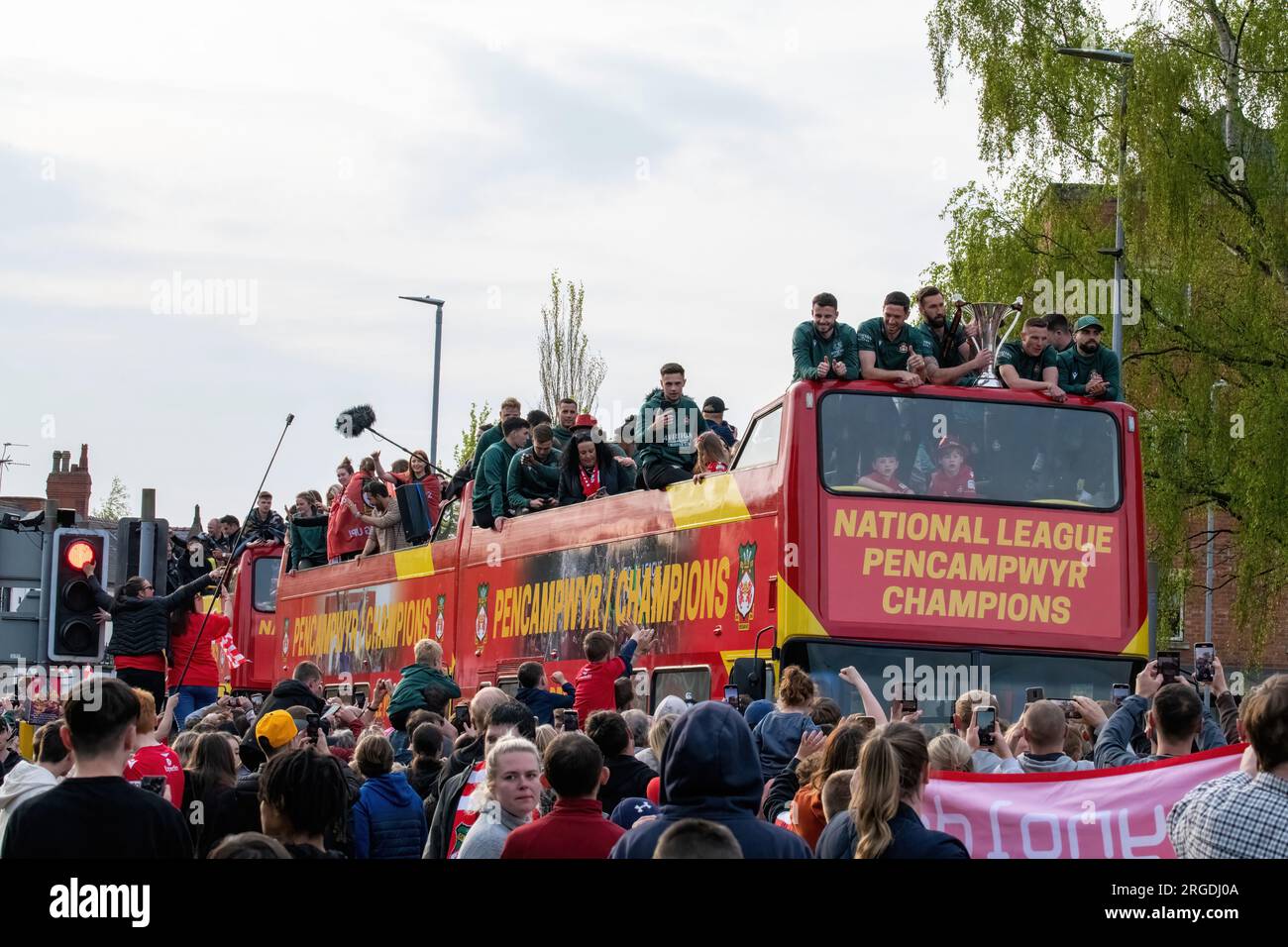 Wrexham victory parade hi-res stock photography and images - Alamy