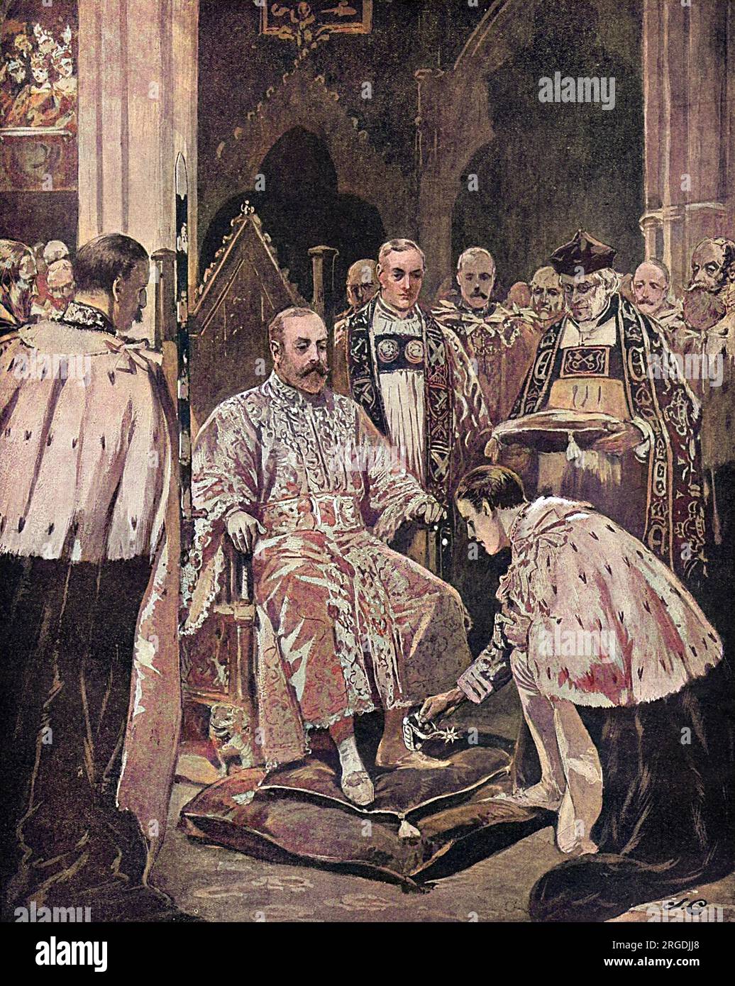 The Lord Great Chamberlain, the Marquess of Cholmondeley, presenting ...