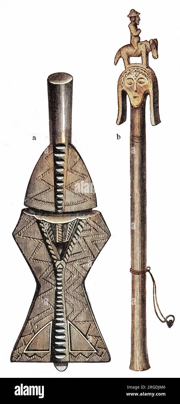 Two African musical instruments Stock Photo - Alamy