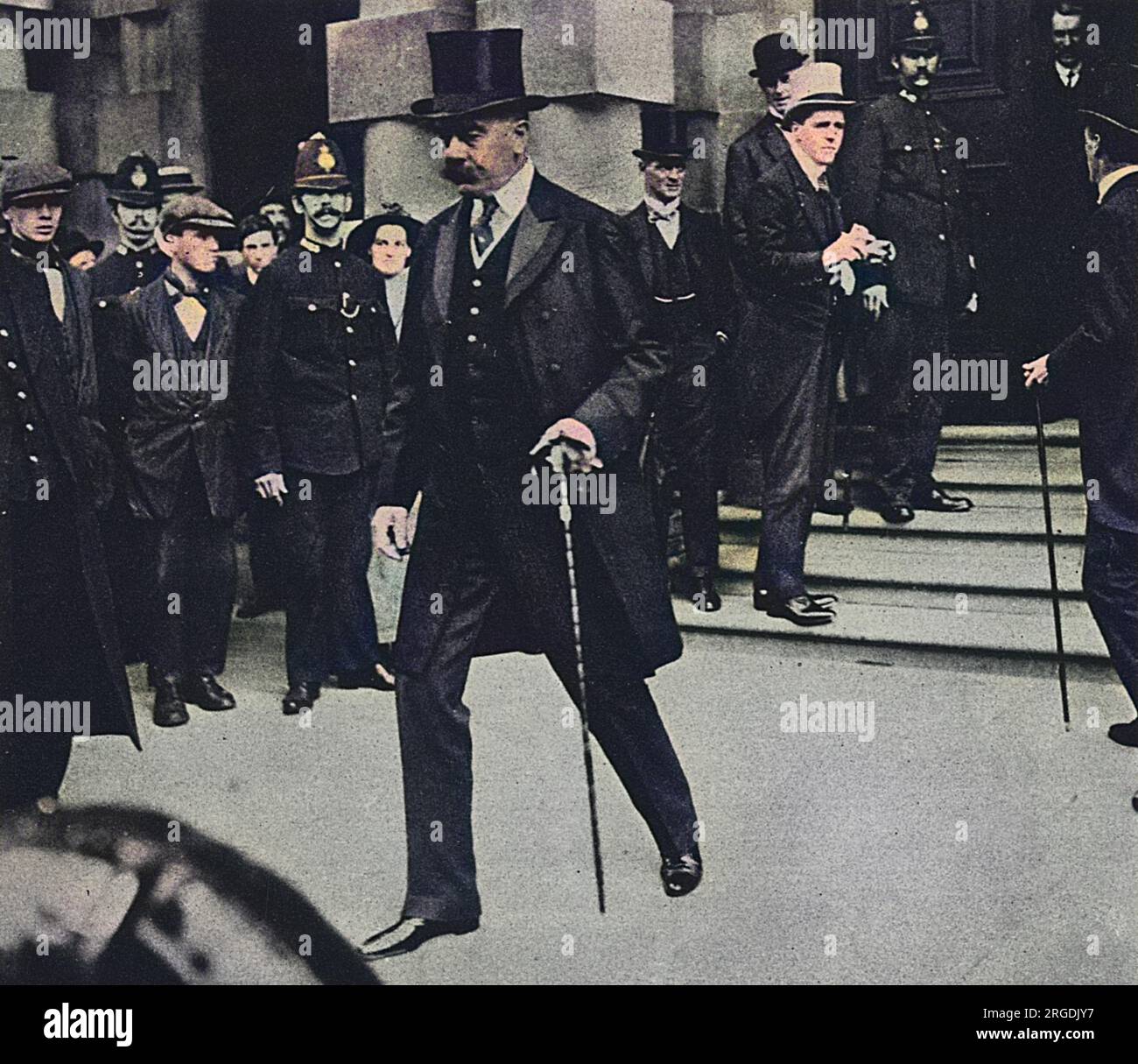 Lord Kitchener (1850 - 1916), in his first public appearance as ...