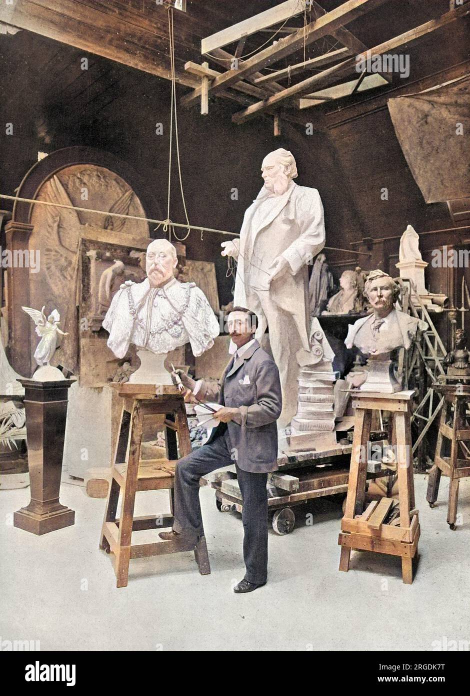 Edward Alfred Briscoe Drury (1856 - 1944), British sculptor and figure ...