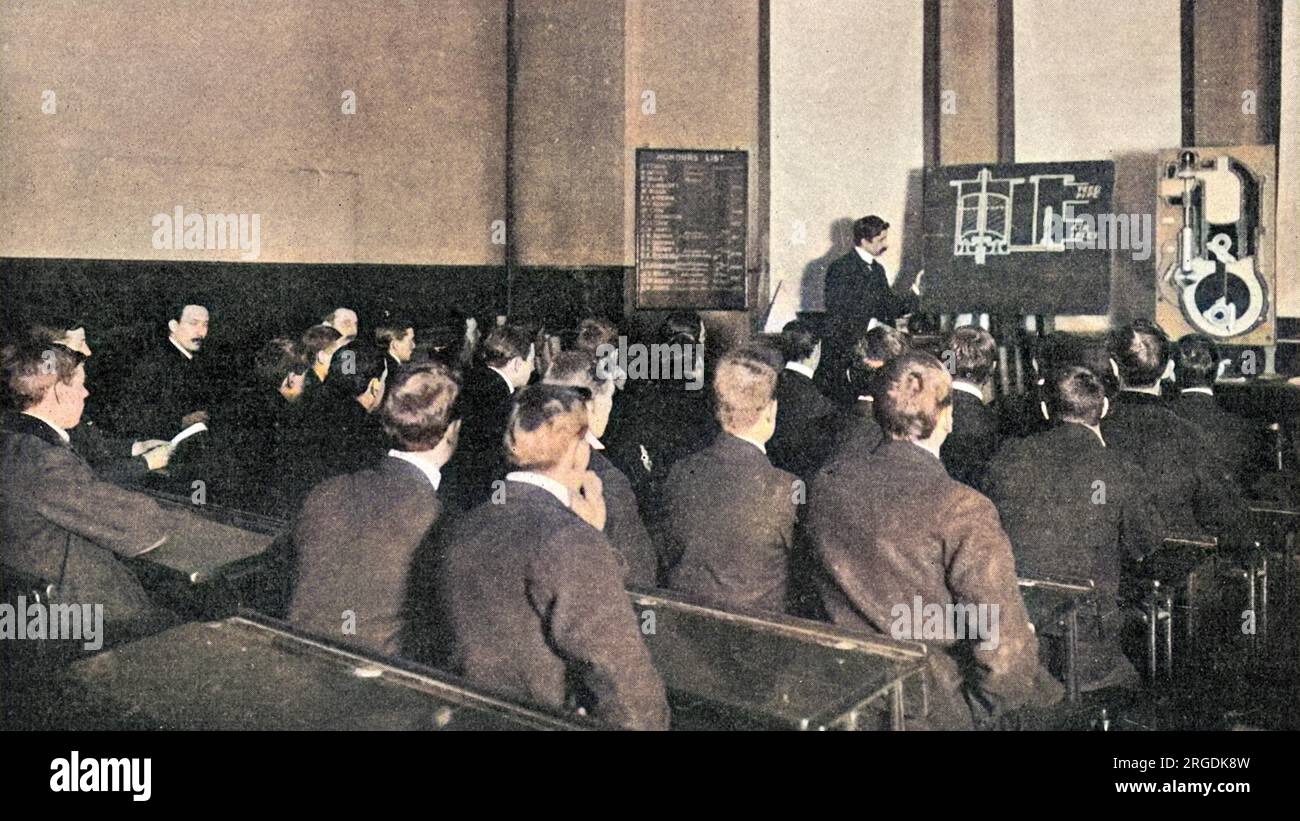 The only class of instruction for chauffeurs at Battersea Polytechnic ...