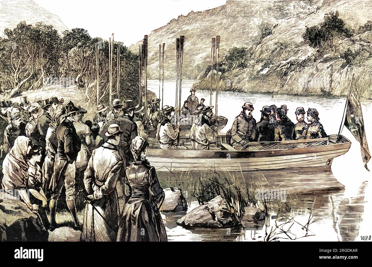 Edward, Prince of Wales, (later Edward VII) on a visit to Ireland in ...