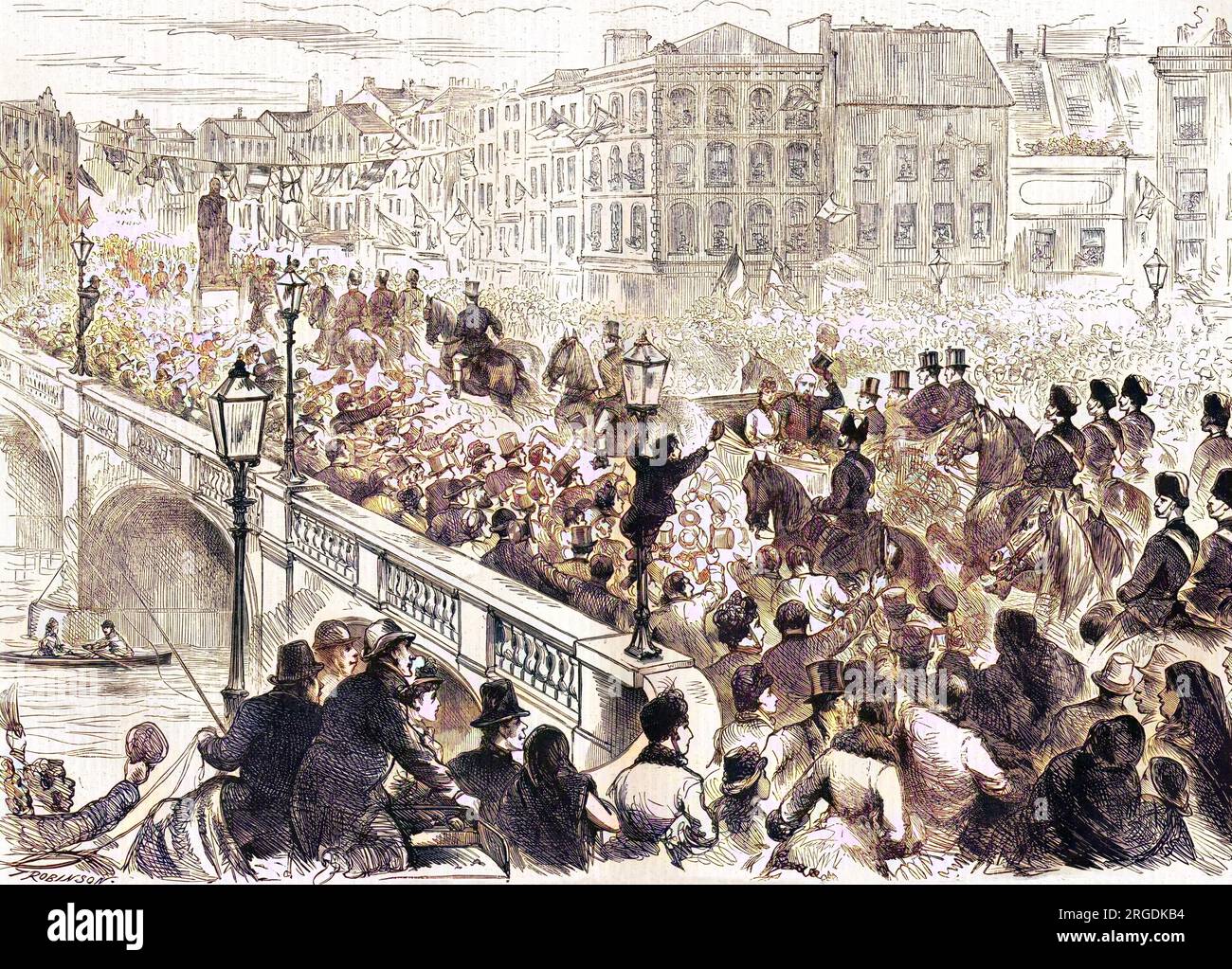 The visit of Prince and Princess of Wales(later King Edward VII and ...