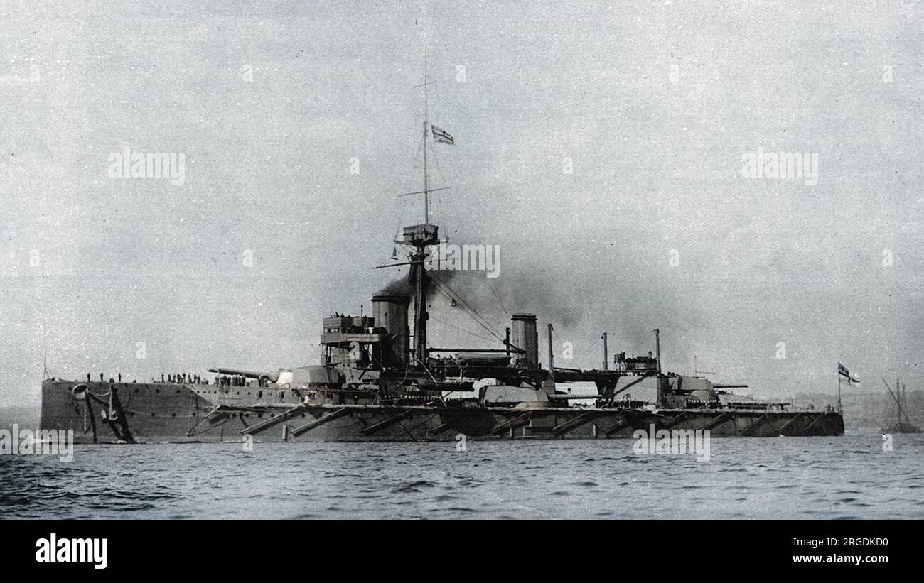 HMS Colossus, a British dreadnought launched in 1910 and commissioned ...