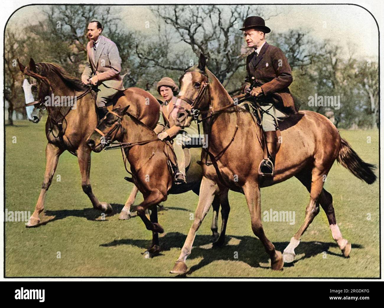 A breezy snapshot taken at Windsor Great Park of Princess Elizabeth ...