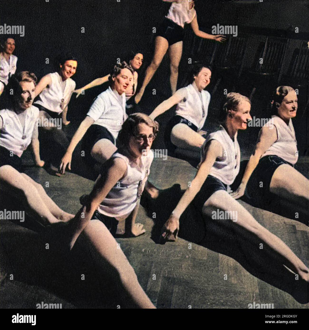 Health and beauty-a morning exercise class at Harrington Road, London ...