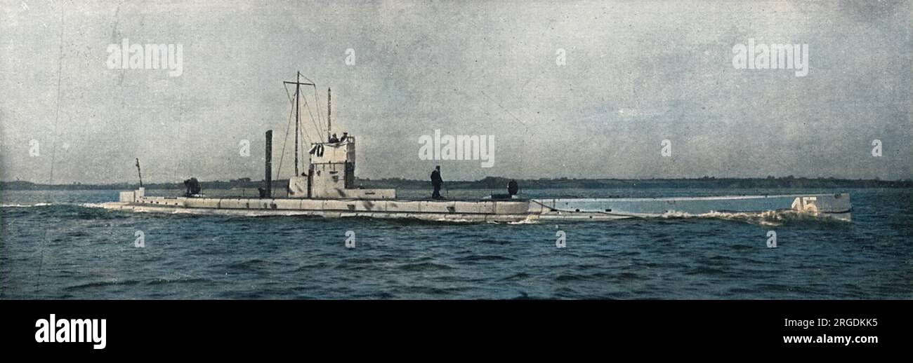 The German submarine U-15, which became the first U-boat to be lost to ...