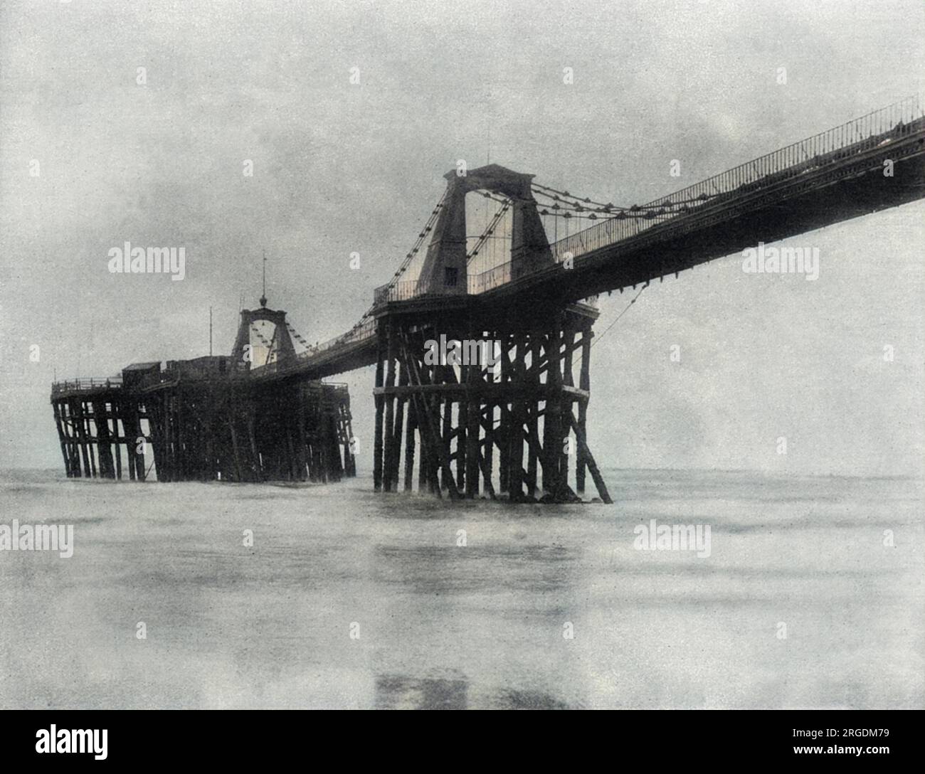 Brighton Chain Pier, photographed just before the storm, the pier was ...