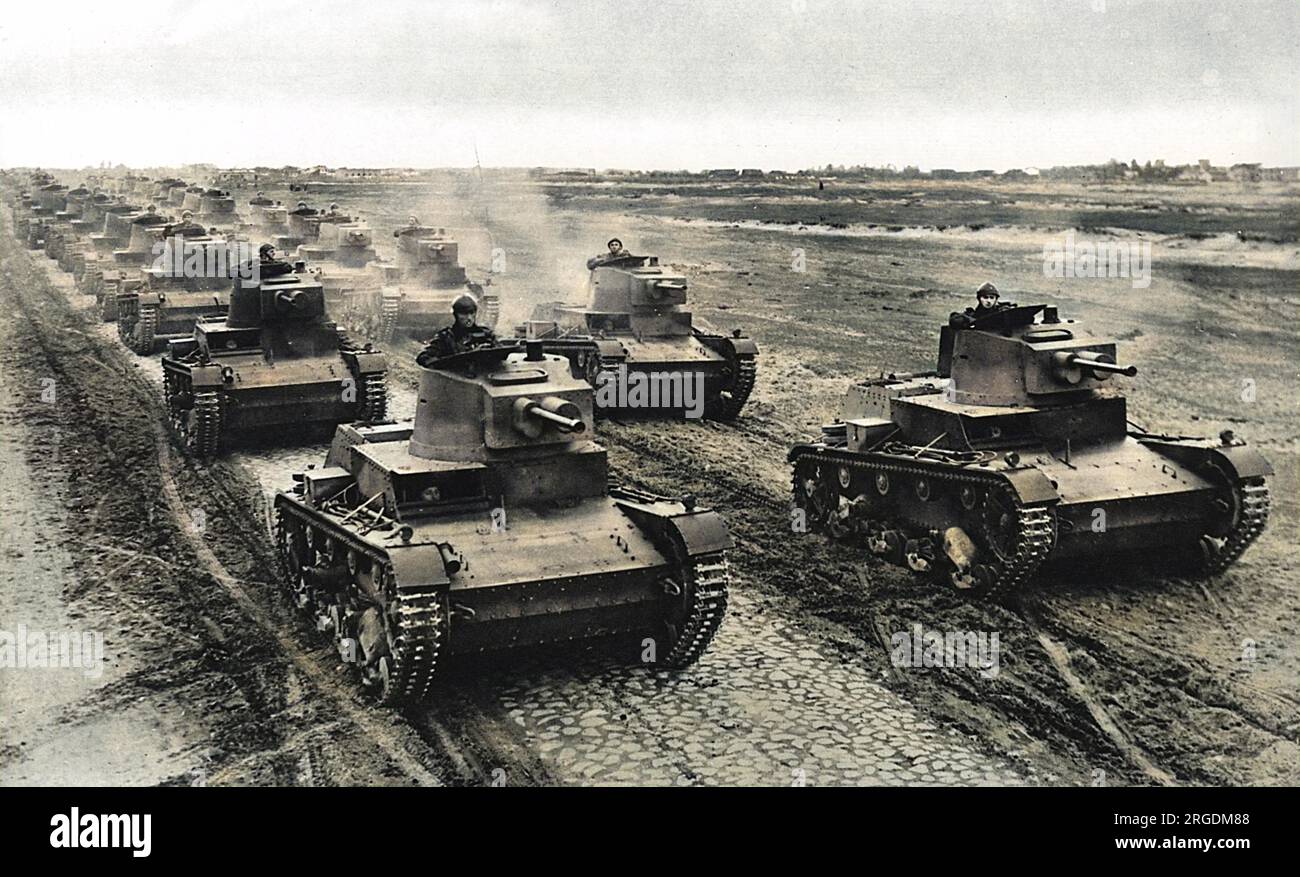 Poland as a military power: cavalry, tanks and infantry, part of a ...