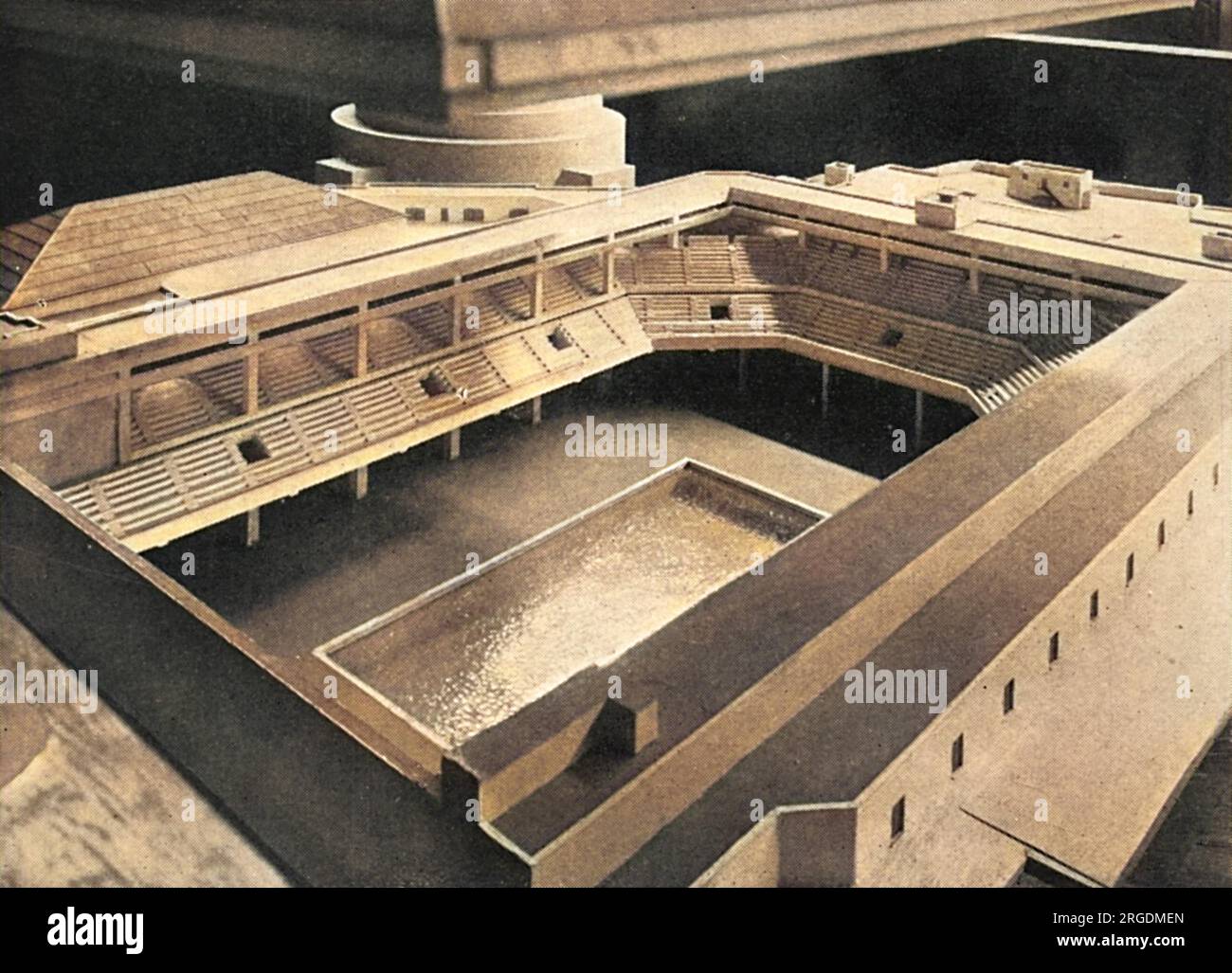 Architects' model of the Main Hall of Earl's Court Exhibition Centre ...