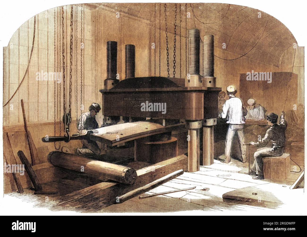 The new iron-clad fleet: bending armour-plates by hydraulic pressure at ...