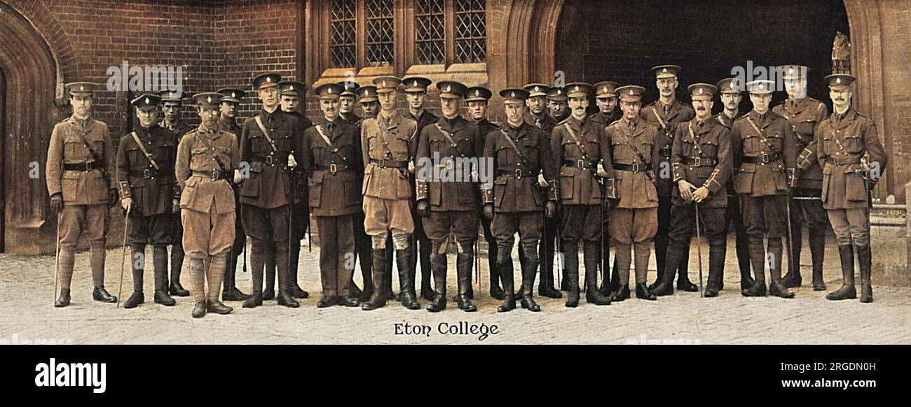 Eton College Officer Training Corps pictured in 1915 Stock Photo - Alamy