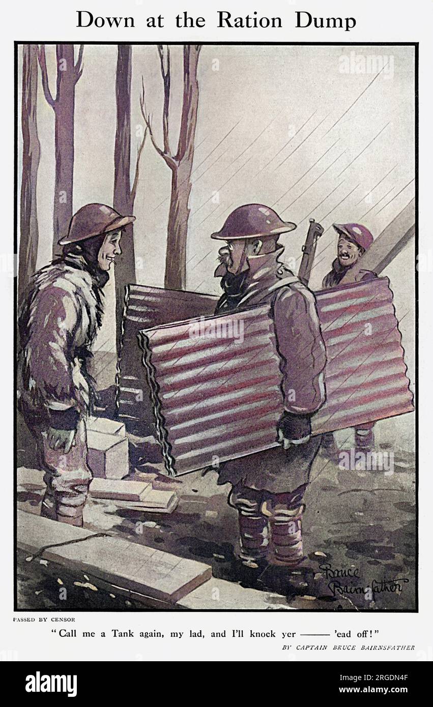 Down at the Ration Dump' 'Call me a Tank again, my lad, and I'll knock ...