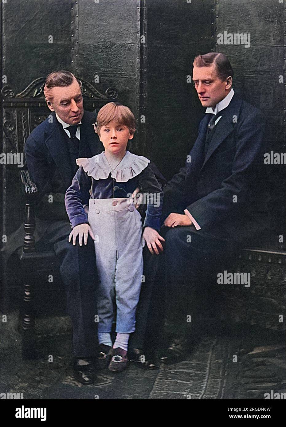 Three generations of the Chamberlain family. On the left is Joseph ...