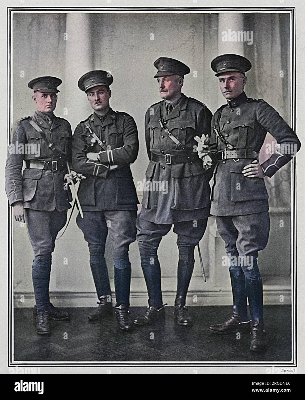 A Canadian contingent, a patriotic family party for the front - Captain ...