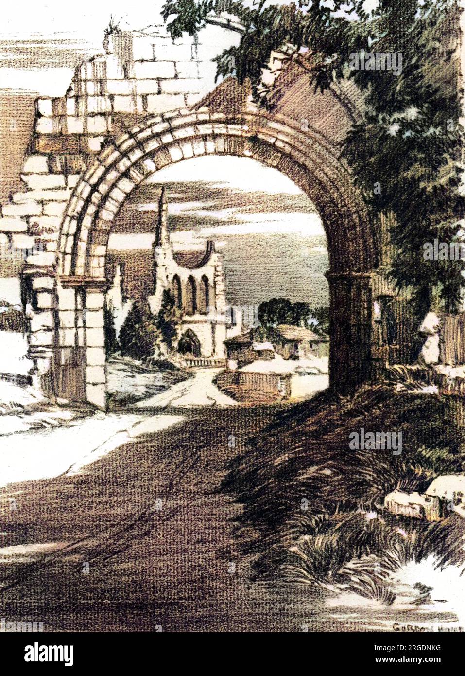 The ruins of Byland Abbey in Yorkshire Stock Photo - Alamy