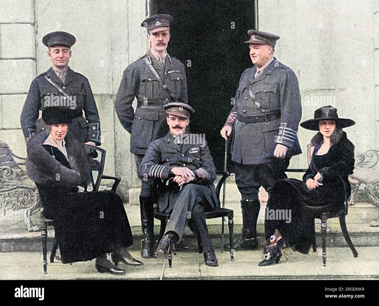 A group photograph taken at Powerscourt Castle, Enniskerry, Co. Wicklow ...