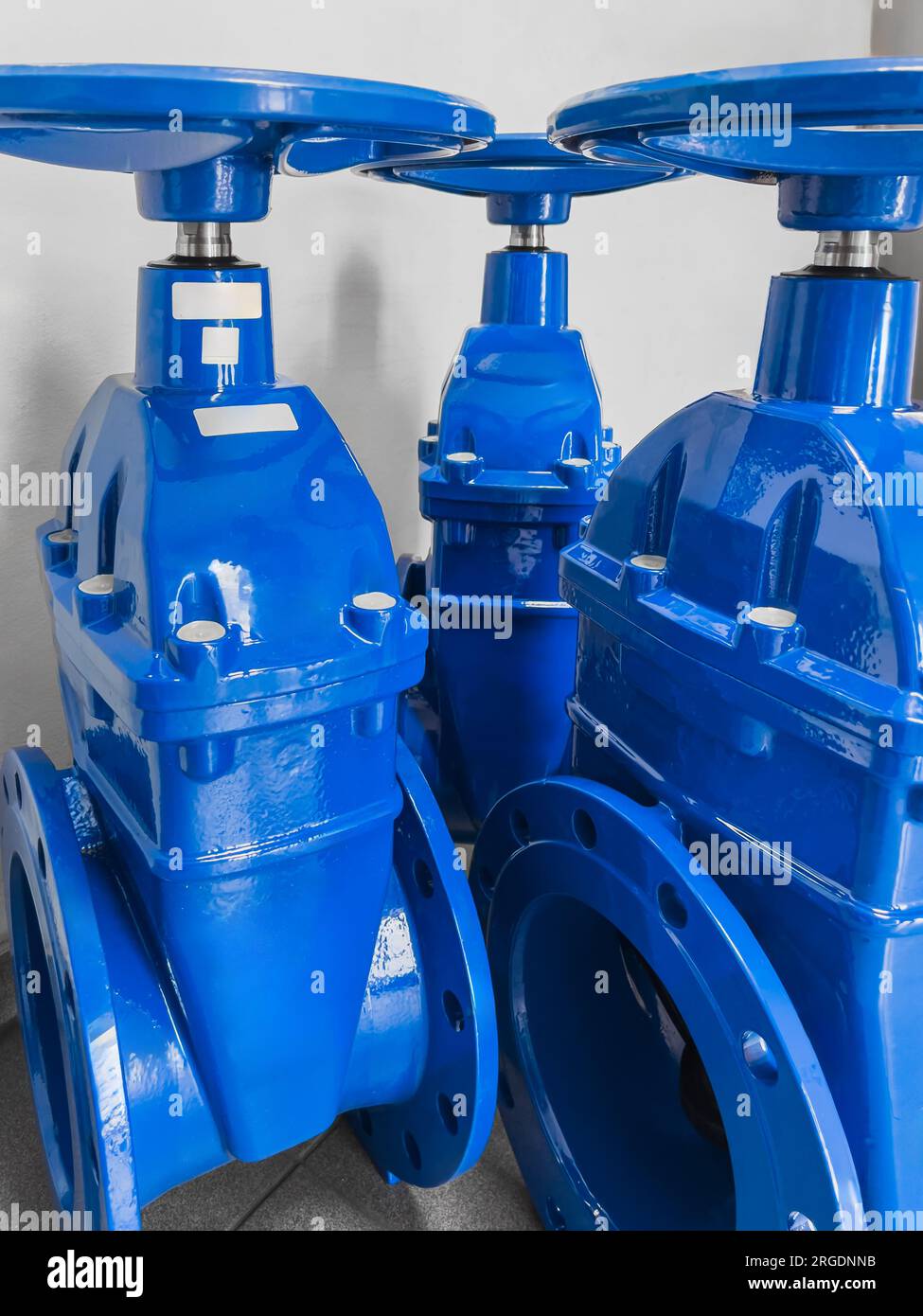 Blue collar valve with NBR sealing to large dimensions water supply ...