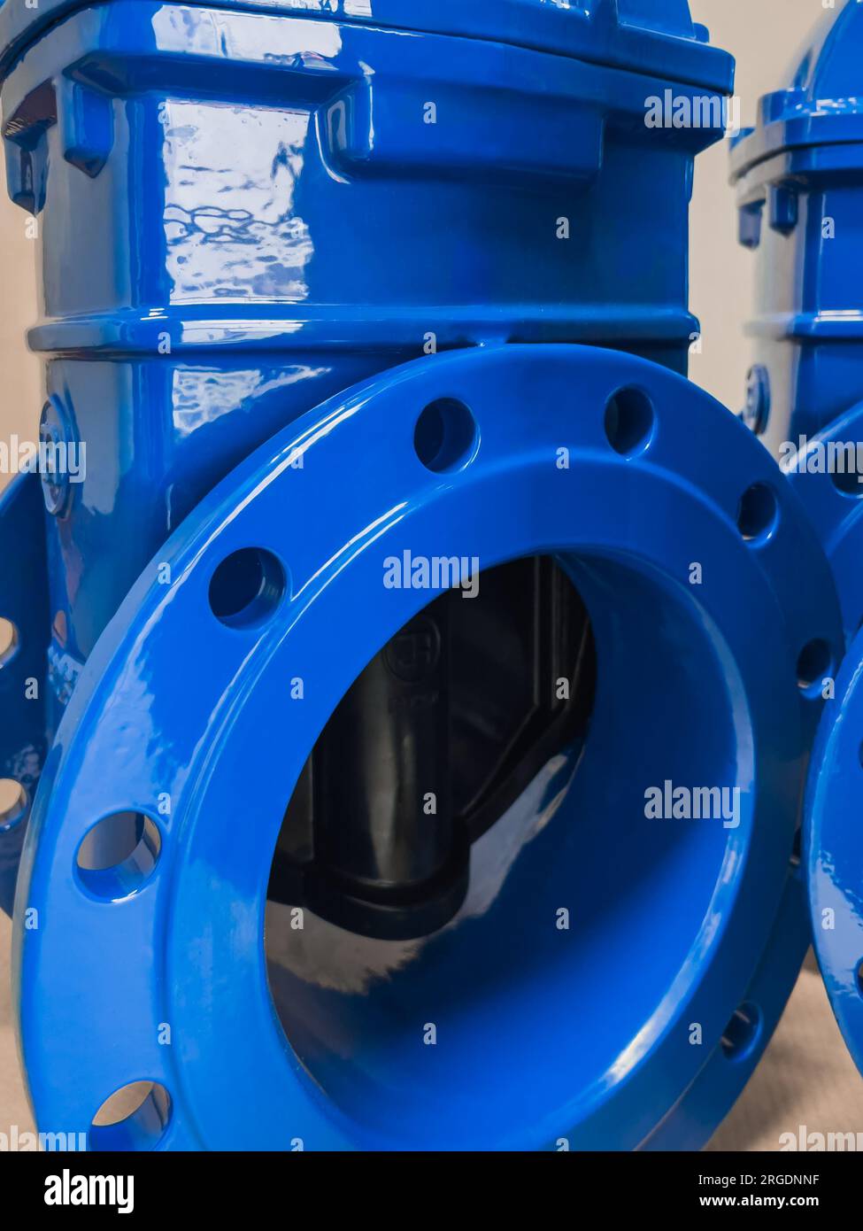 Blue collar valve with NBR sealing to large dimensions water supply ...