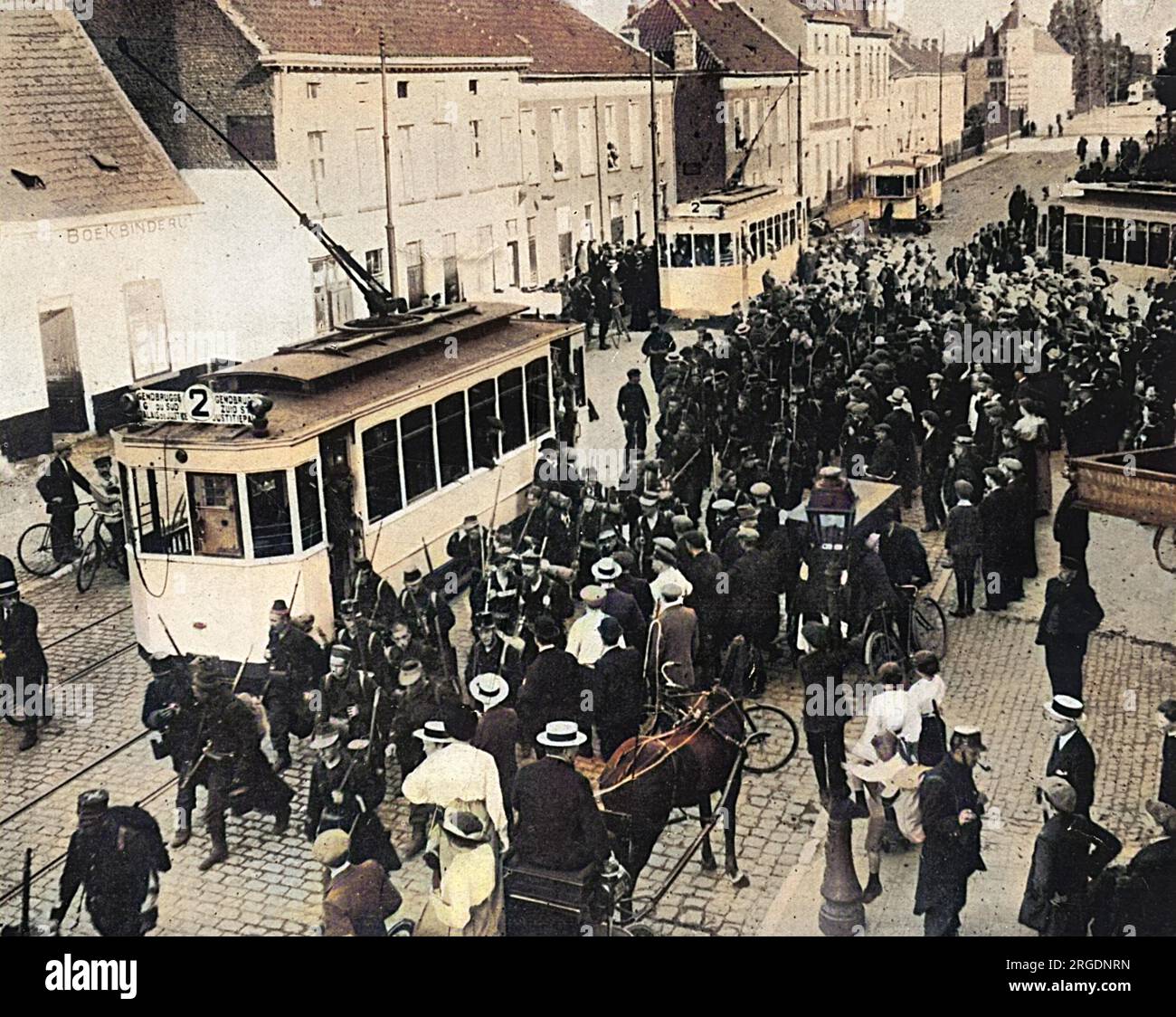 The retreat of the Belgian army from the invading Germans : the army ...