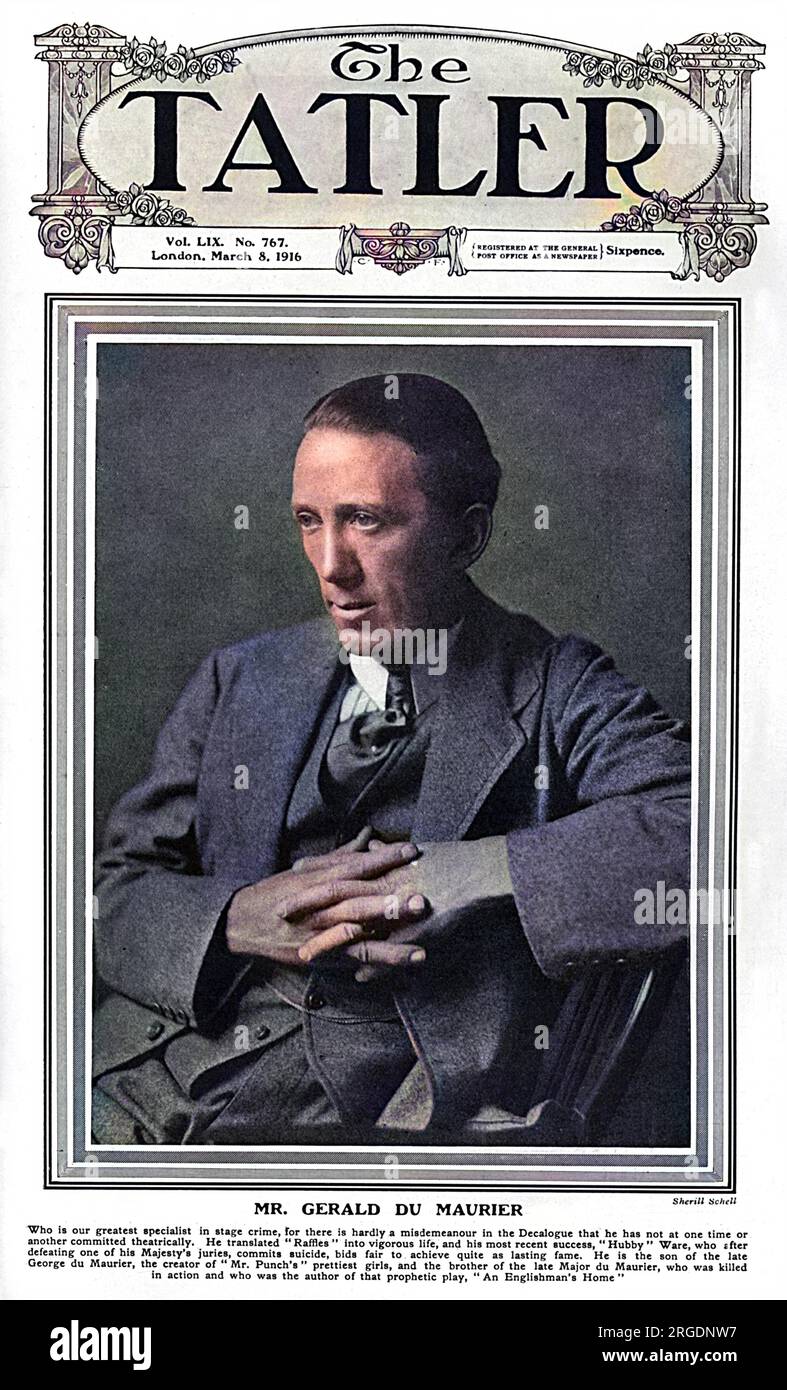 Sir Gerald Hubert Edward Busson du Maurier (1873-1934), English actor ...