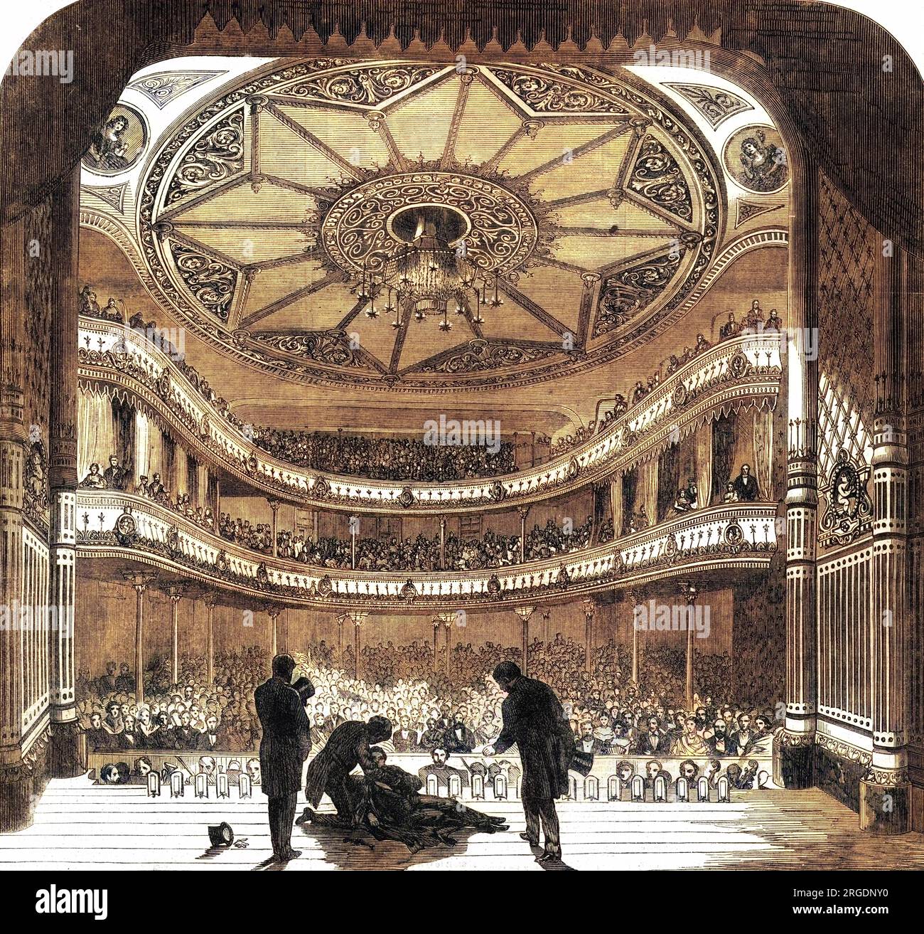 The interior of Holborn Theatre, London, soon after it was opened in ...