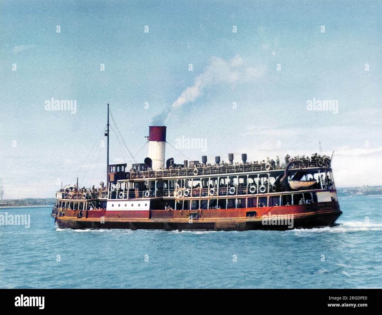 The 'Royal Iris', the Wallasey to Cheshire Ferry steamer. This is the successor to the vessel of ...