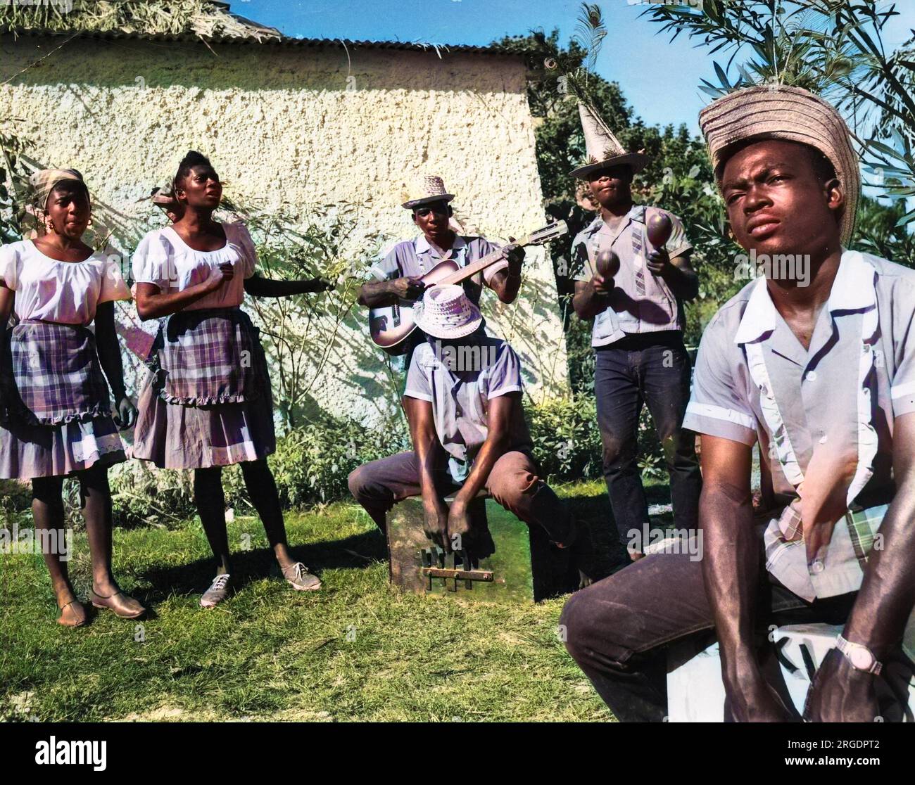 Marimba boxes feature in popular Calypso bands, Jamaica, West Indies ...
