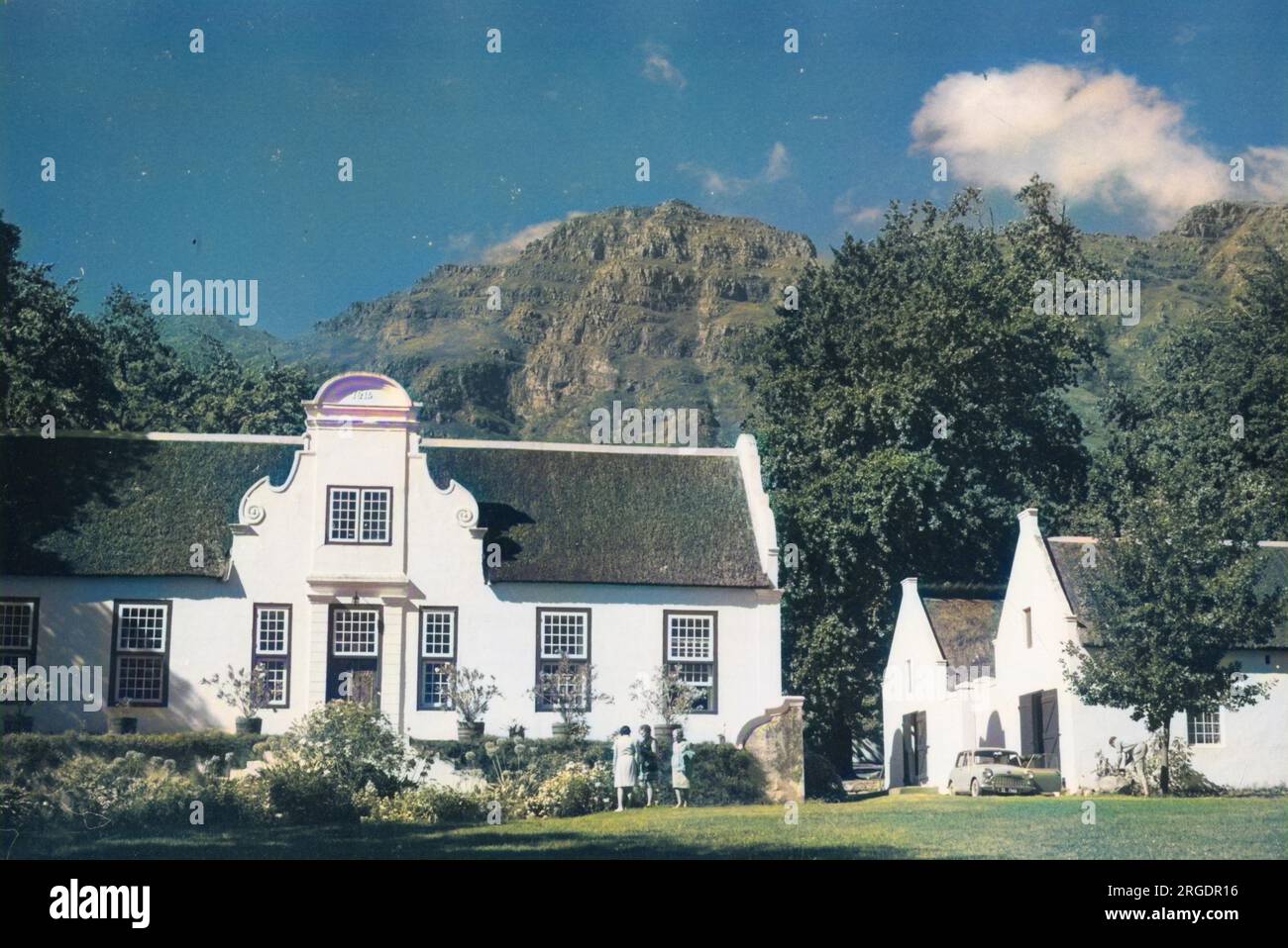 Colonial Dutch style houses, built in the early 19th century in ...