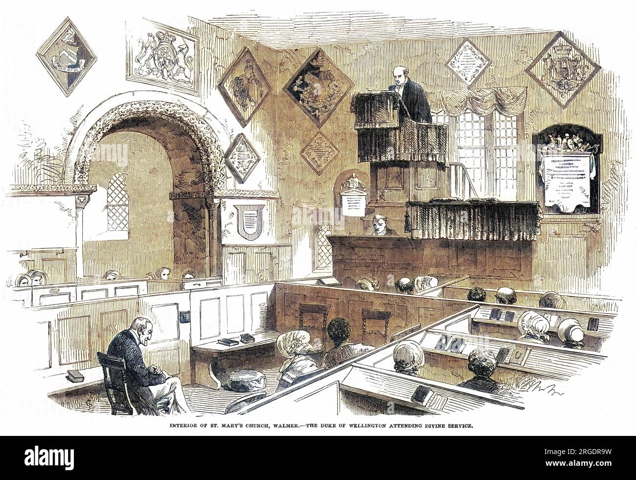 End of church service hi-res stock photography and images - Alamy