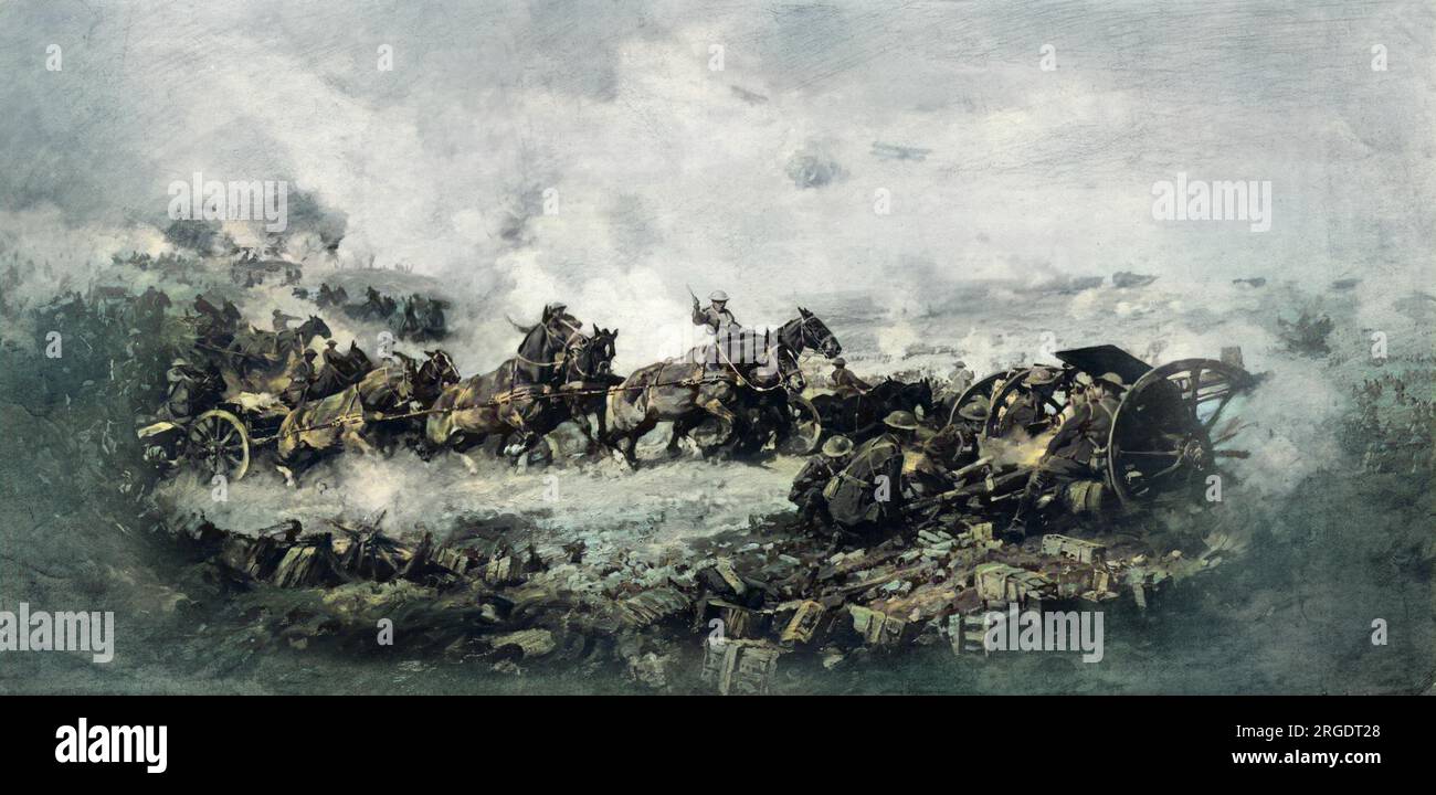 Painting by the Australian war artist Harold Septimus Power (1877-1971 ...