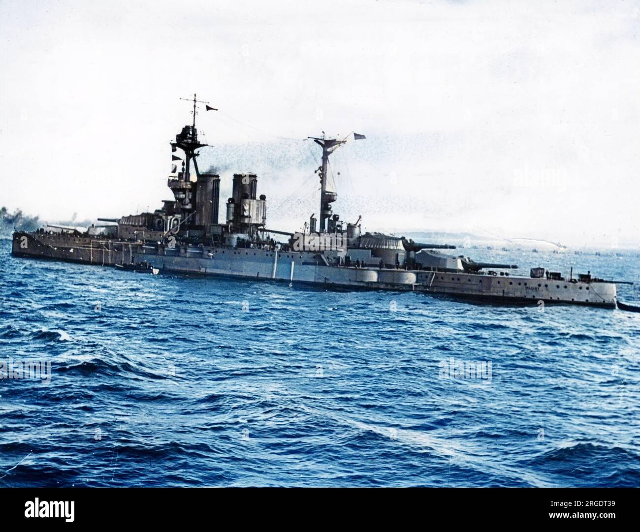 HMS Valiant, a Queen Elizabeth class British battleship, launched 1914 ...