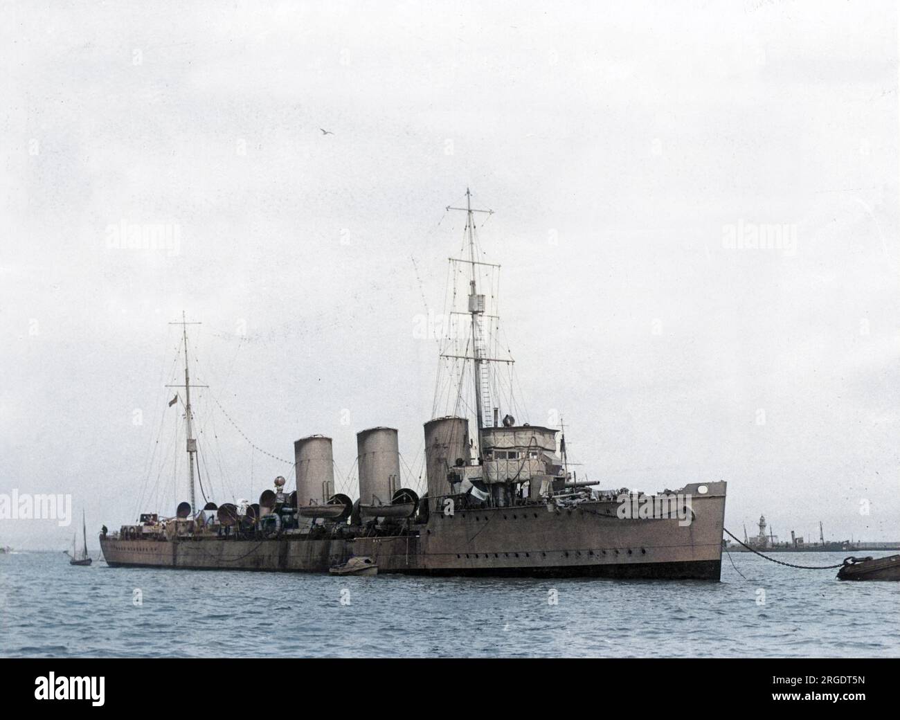 HMS Swift, British destroyer leader, launched 1907, served during the ...