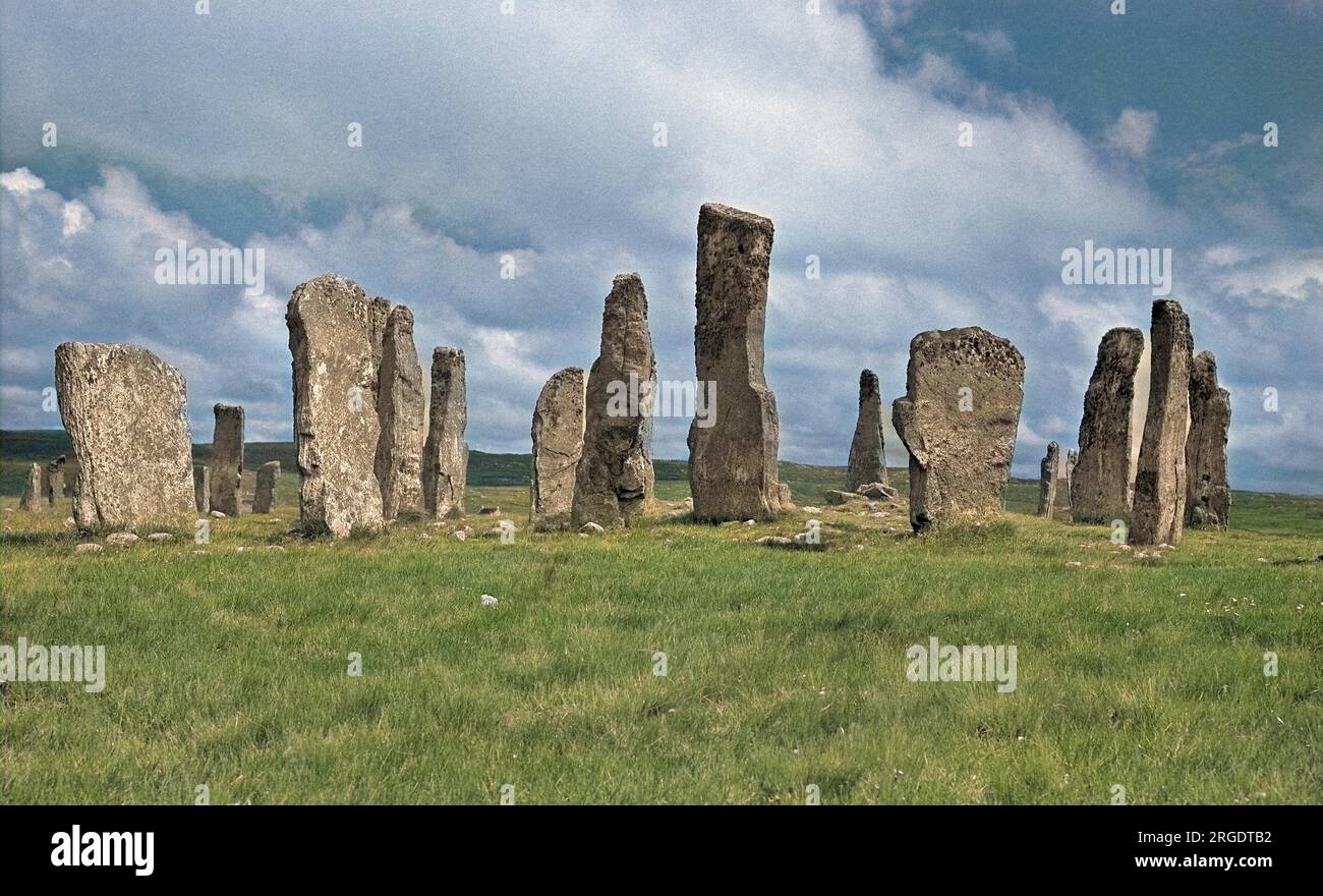 Callernish stone circle at Uig, Isle of Lewis, Outer Hebrides, northern ...